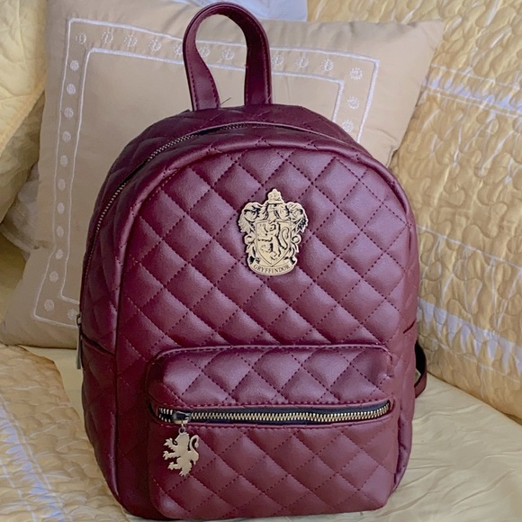 Warner Bros. | Bags | Harry Potter Wine Red Quilted Faux Leather ...